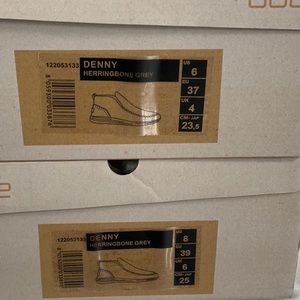 Shoes | Hey Dude Denny Herringbone Grey | Poshmark